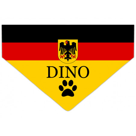 Personalised German Flag Dog Bandana