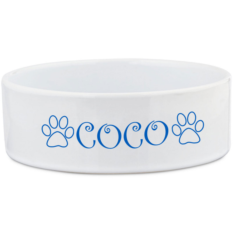 Custom Dog Bowl with Paws