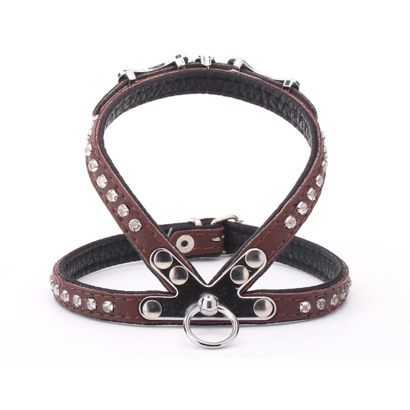 Extra Small Brown Harness for Toy and Mini Dogs