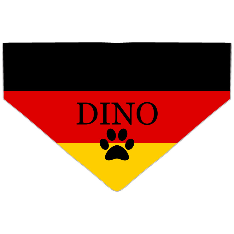 Personalised German Flag Dog Bandana