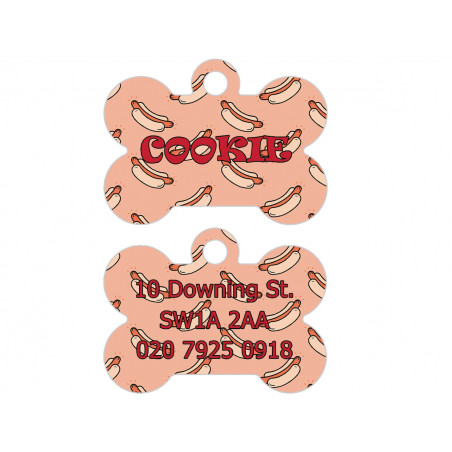 Personalised Hot Dog Tag