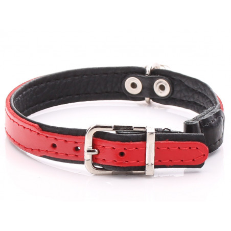 Personalised Red Leather Cat Collar
