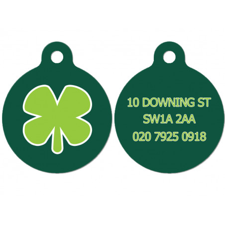 Customized Four Leaf Clover Dog Tag