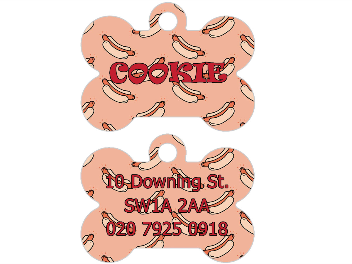 Personalised Hot Dog Tag