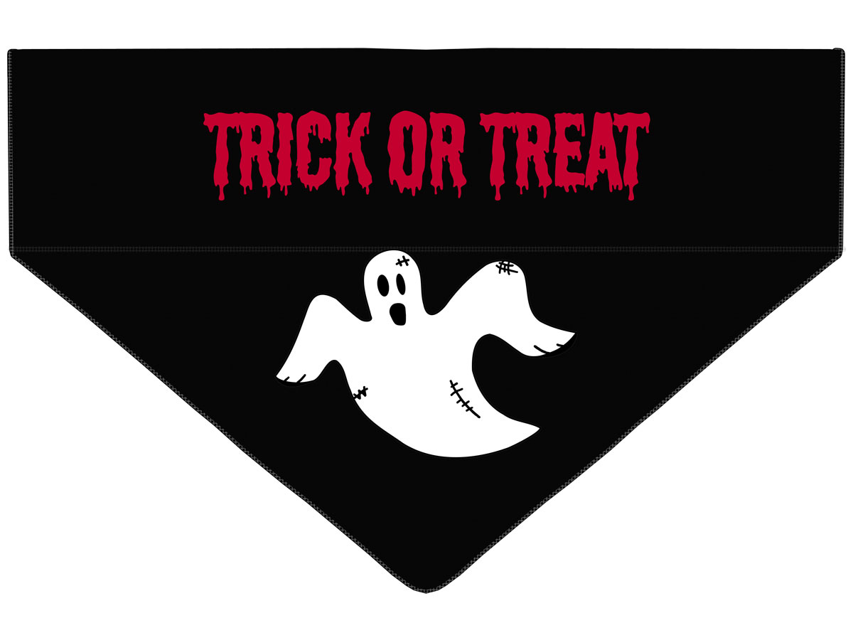 Personalised Halloween Bandana with Ghost